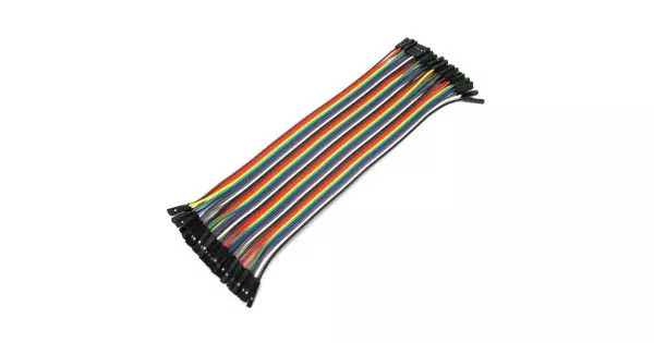 1 pin dual-female splittable jumper wire - 200mm 40pcs pack