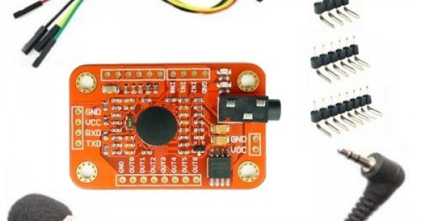 v3 module de reconnaissance vocale et microphone pour arduino