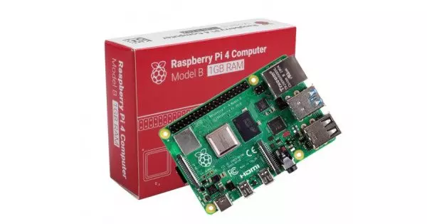 uk-raspberry pi 4 modèle b soc bcm2711 ram 1go ddr4 usb 30 poe