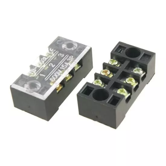 bornier double ranges 3 position 15a 600v