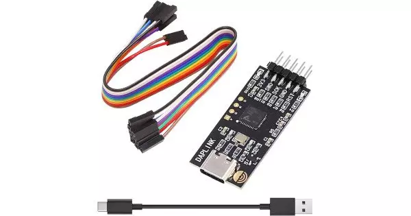 emulateur daplink stm32 debogueur port serie swd usb type c