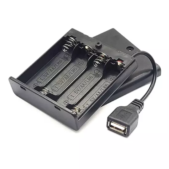 4xaa supports de piles avec port dalimentation usb