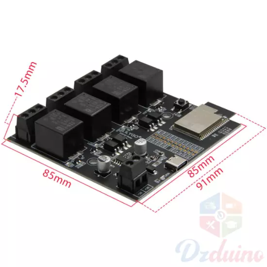 module sans fil esp32 dc 5v carte de developpement de relais a 4 ...