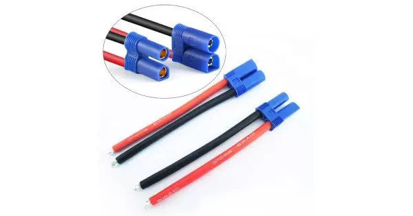 connecteur de batterie ec5 10wag cable 10cm