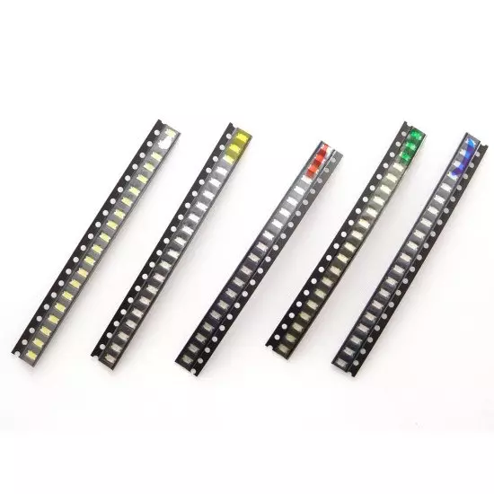 smd led 1206 rouge jaune bleu vert blanc orange