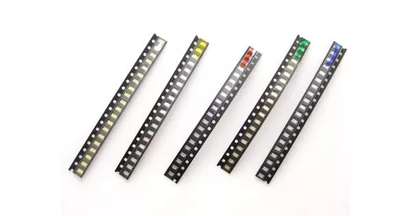 smd led 1206 rouge jaune bleu vert blanc orange