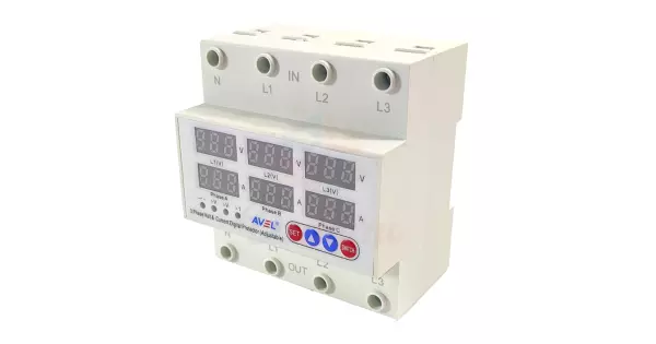 rapporteur numerique triphase de tension et de courant reglable